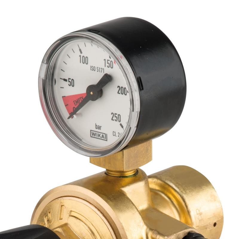 REDUCTOR DE PRESIÓN O2 CON MANÓMETRO H.P M12X1 SET 200 OXYTURBO