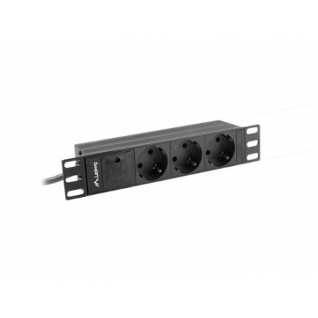 Lanberg PDU-03F-0200-IEC-BK unidad de distribución de energía (PDU) 1U