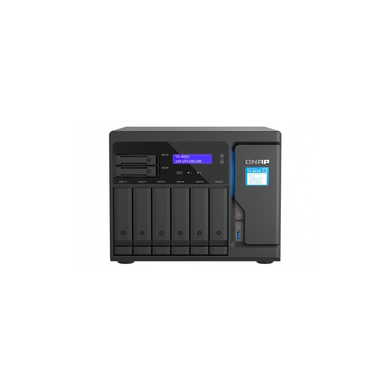 QNAP TS-855X SAN Torre Ethernet Negro C5125