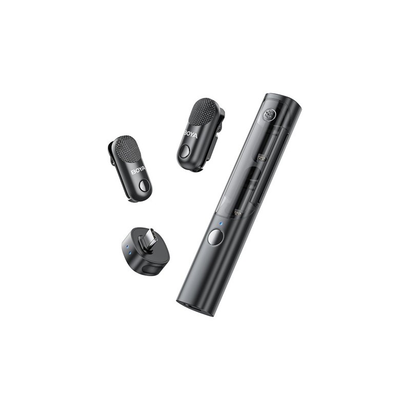 BOYA Microfono Solapa Inalambrico TIpo C con 4 Modos De Uso MAGIC-05 Negro